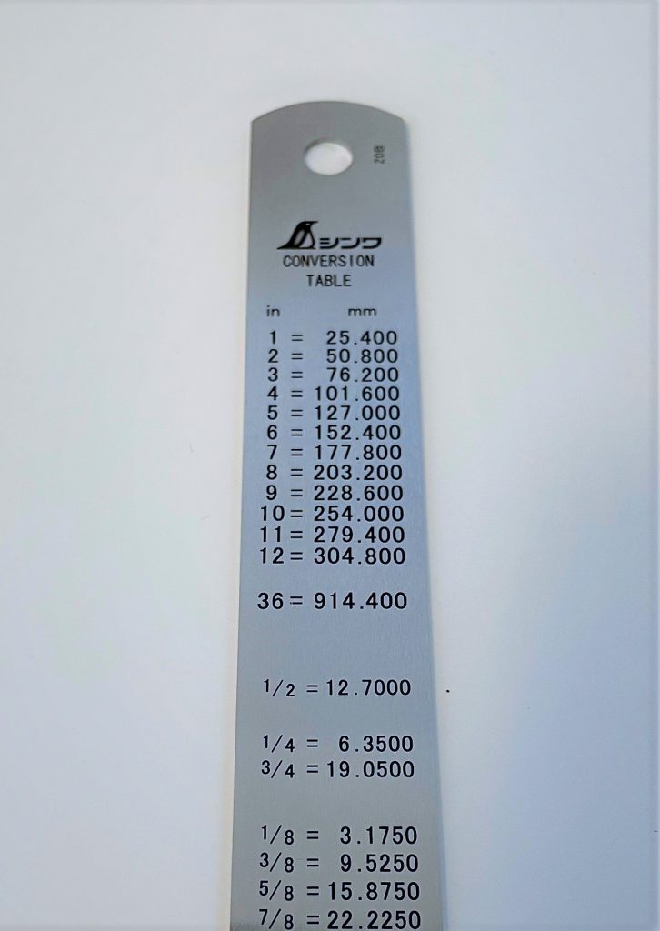 Shinwa Japanese Steel Rule With Stop, 300 Mm (metric) • The Woodworking ...