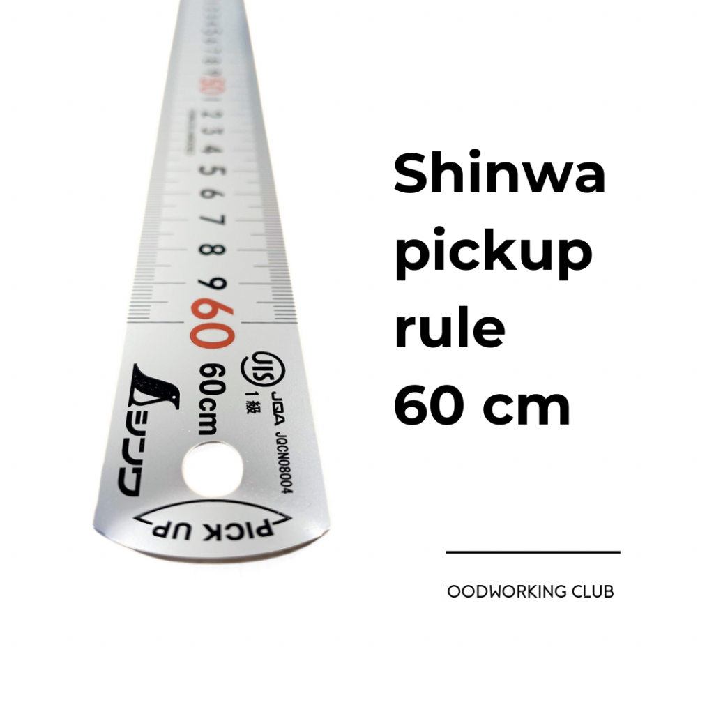 Shinwa Stainless Steel Pickup Rule 60 Cm • The Woodworking Club